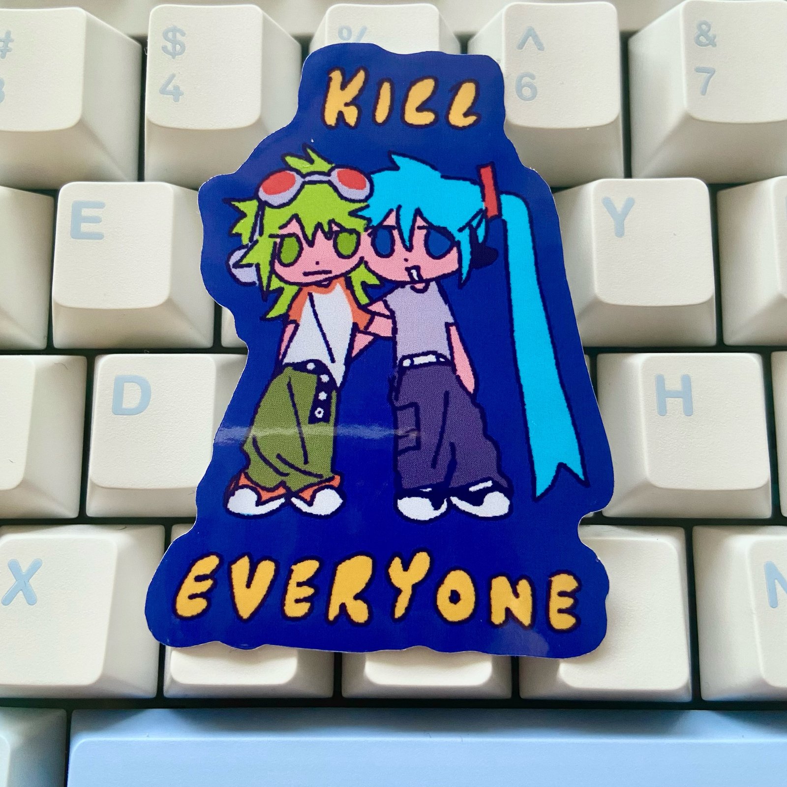GUMI/MIKU ‘KILL EVERYONE’ STICKER | Kaogens