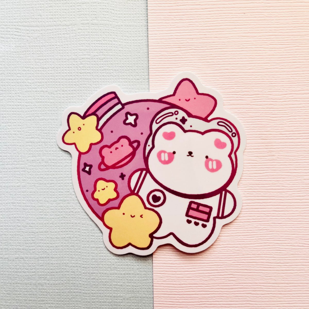 Astro Bear Vinyl Sticker | Beary Stationery