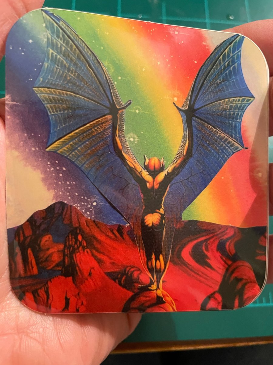 Rainbow devil sticker | mr.babies