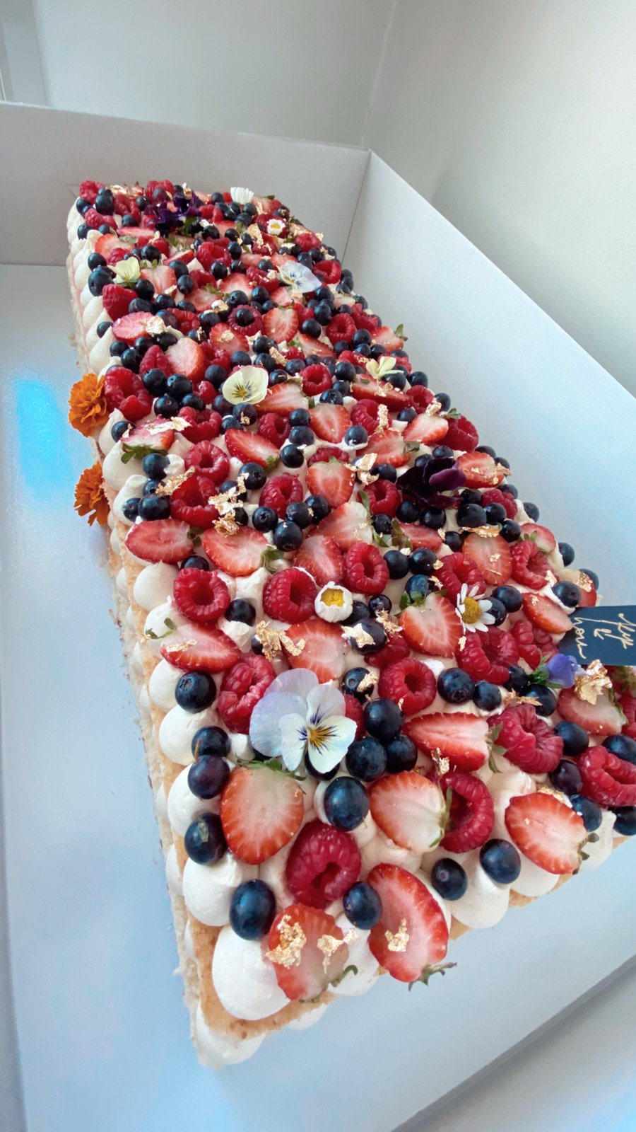 FRESH BERRY SLAB CAKE - various sizes (Please read description ...
