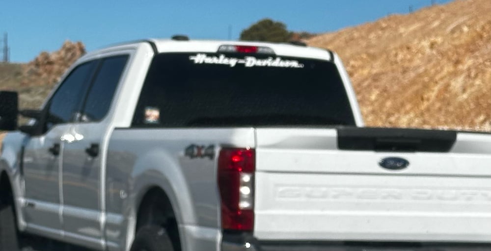 Back window decal reflective | WrightKustoms