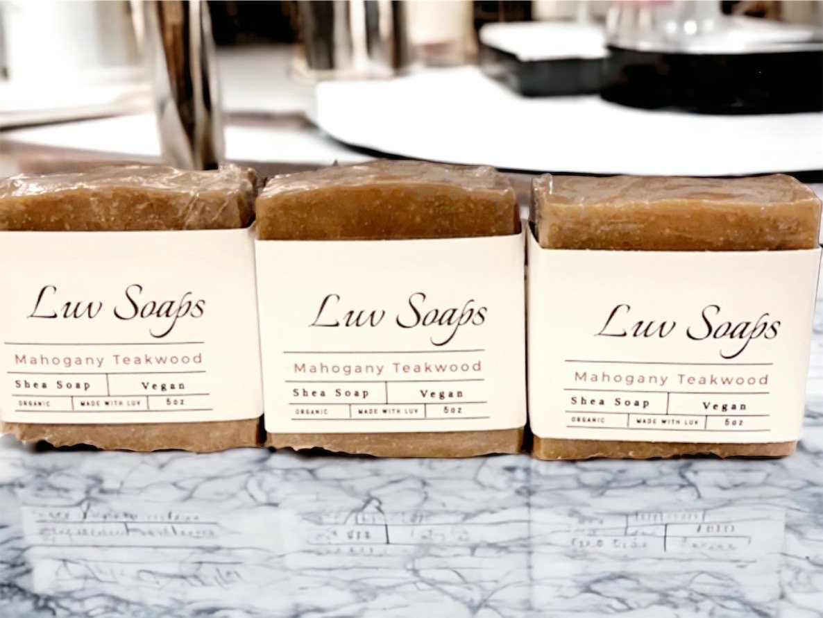 Mahogany Teakwood Body Bar ( Male Scent ) | Luv Soaps, LLC