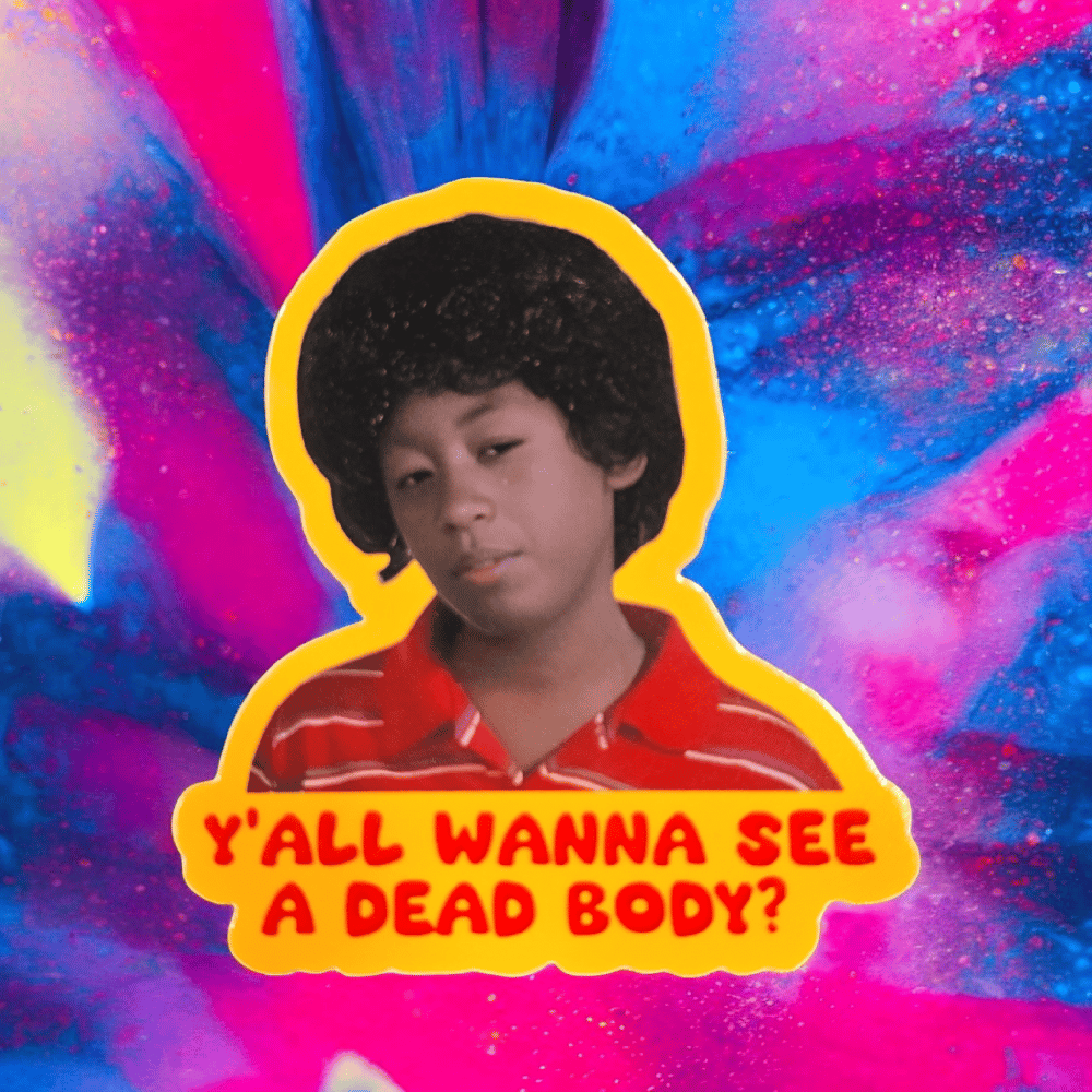 418. Dead Body Sticker | Gun Slaps