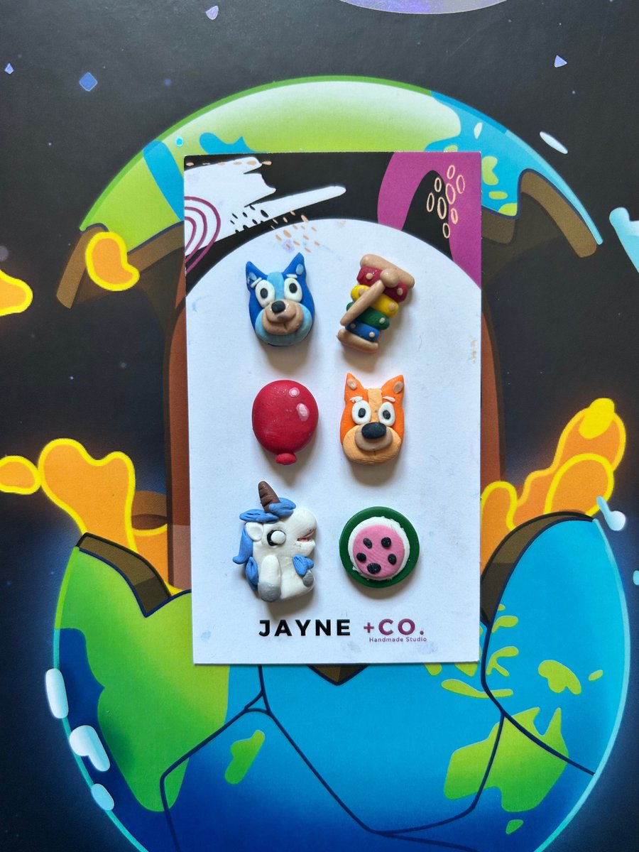 BLUEY Stud Set - The full package! | Jayne & Co.