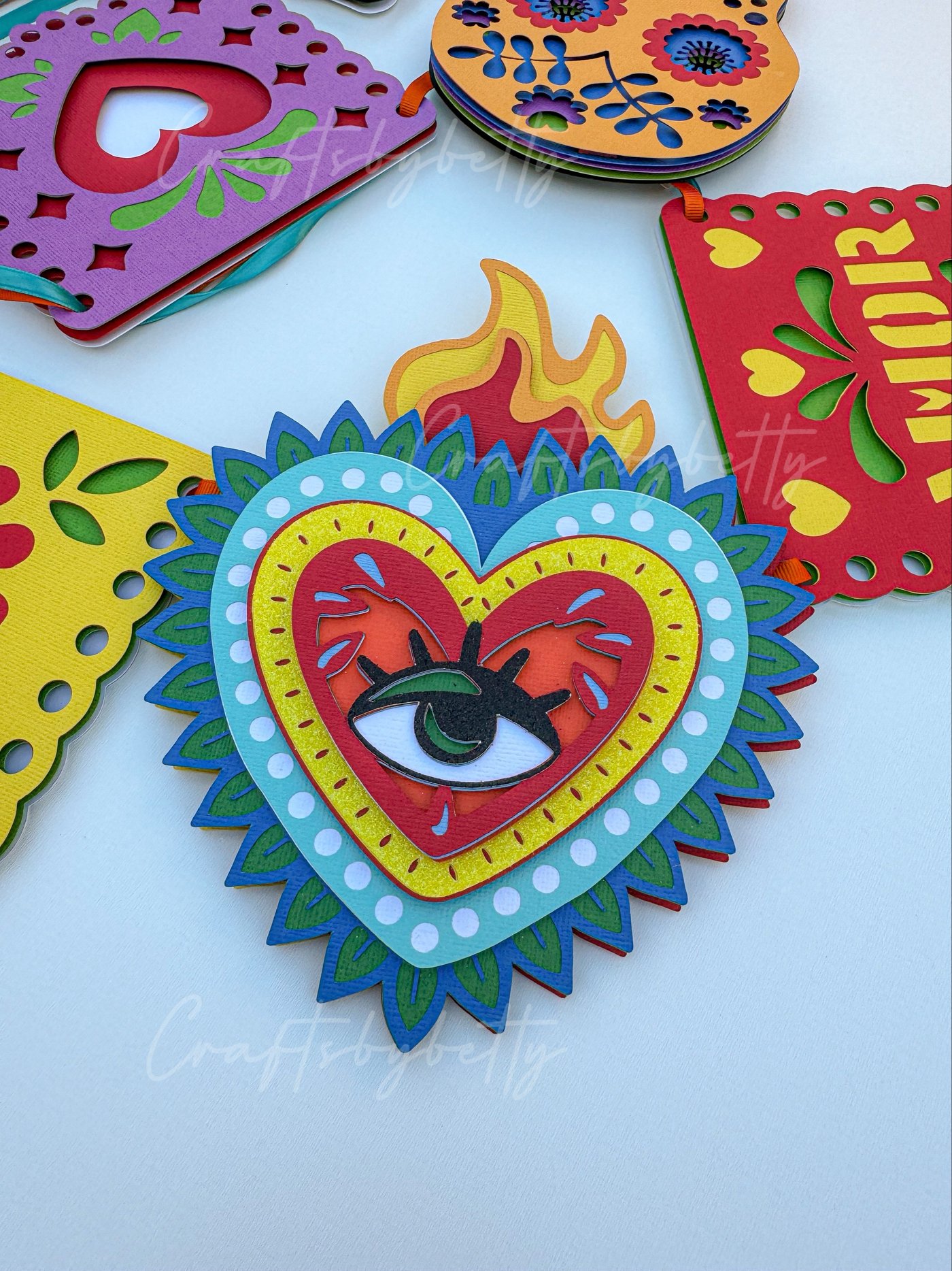 MEXICAN SACRED HEART SVG/ ARCHIVO DIGITAL | Crafts By Betty