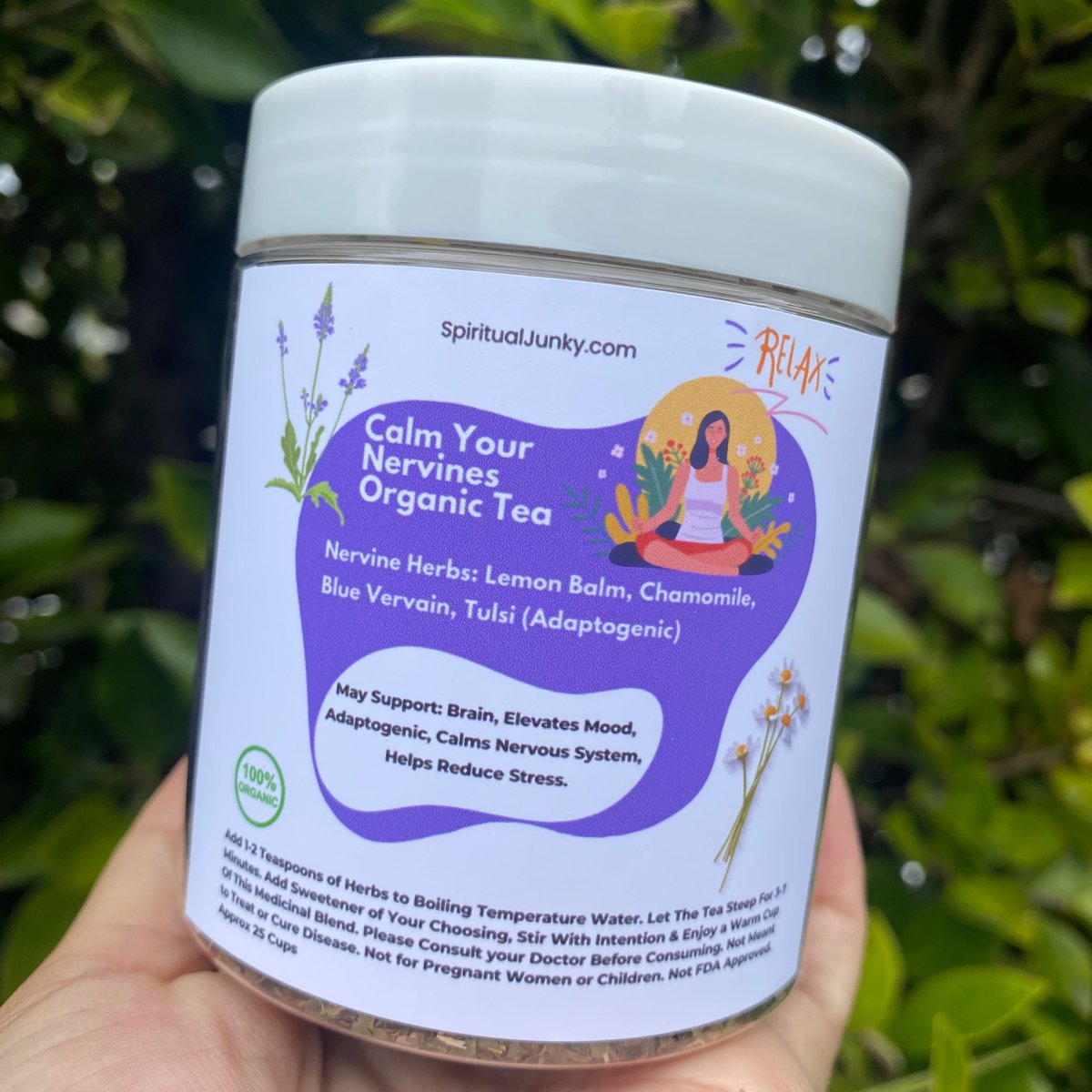 Calm Your Nervines Tea | SpiritualJunky