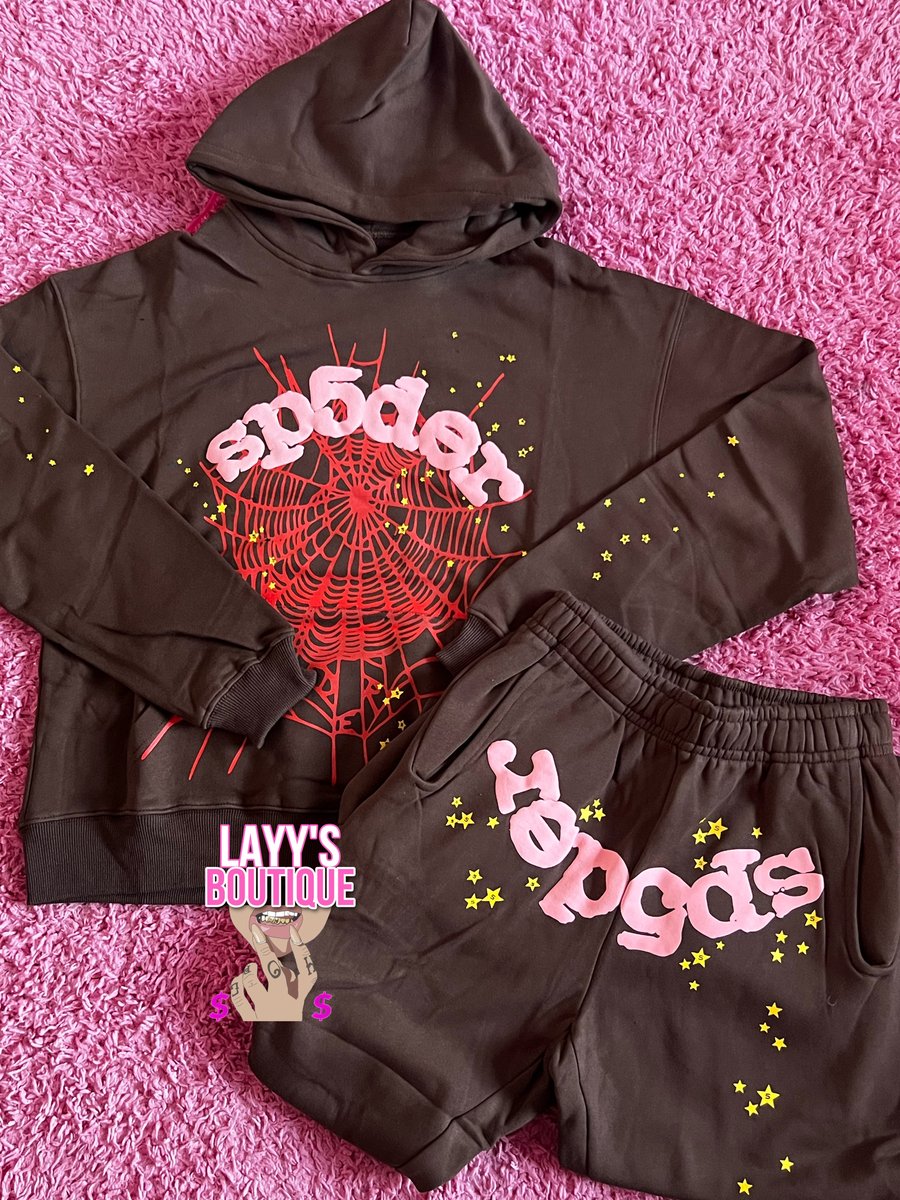 Brown Sp5der Set | Layys Closet