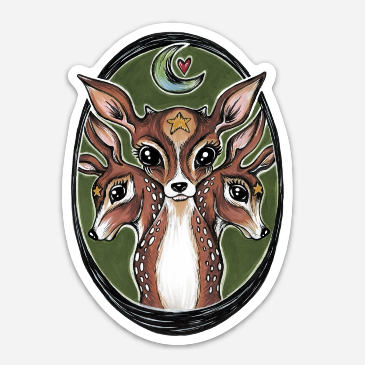 Deer Trio Sticker | Earthenwood