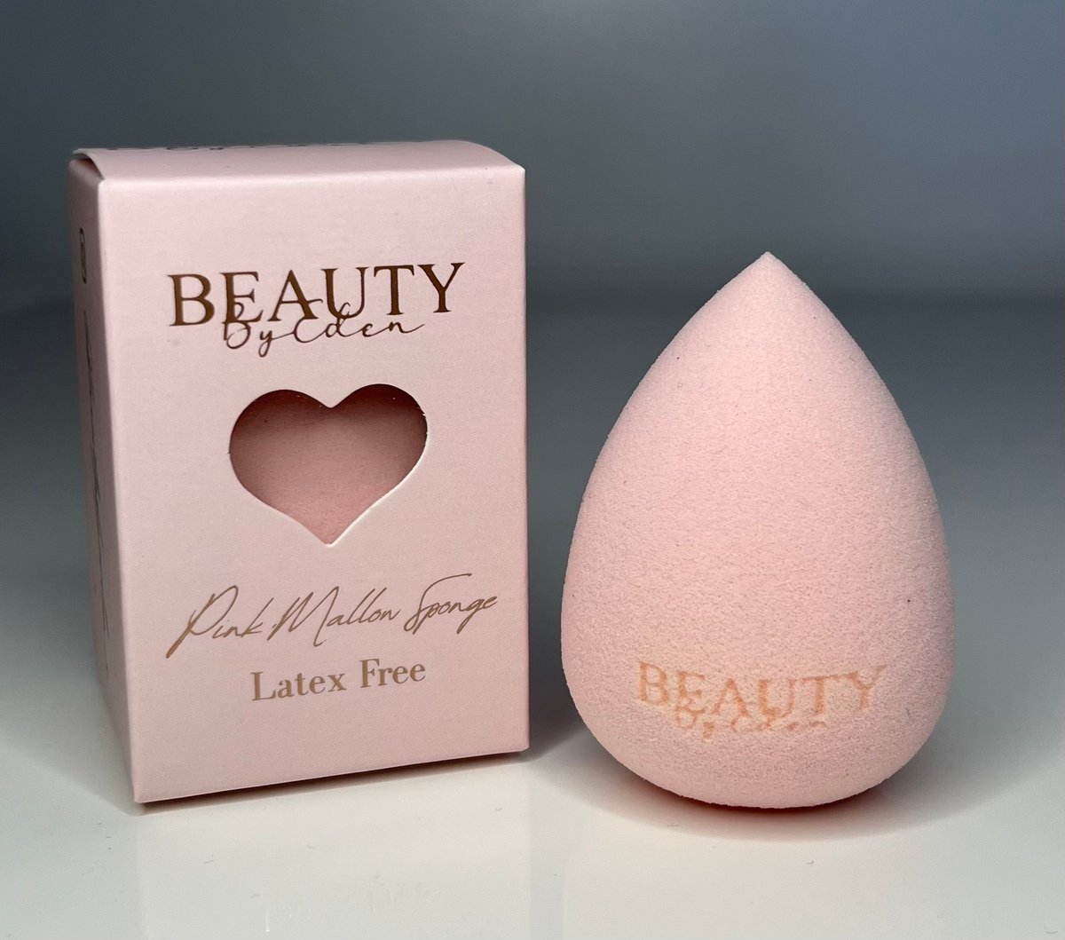 Pink Mallow Sponge Tear Drop Shape | Beauty By Eden