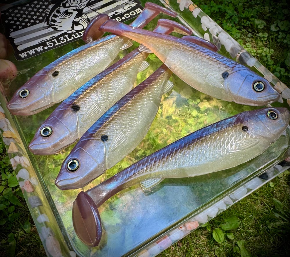 4" G4 Hand Poured Swimbaits - "BLUEBACKS” | 513 LureWorks