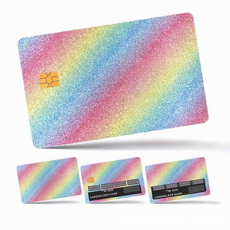 Bling Card Cover Rainbow | FlyLuxChic