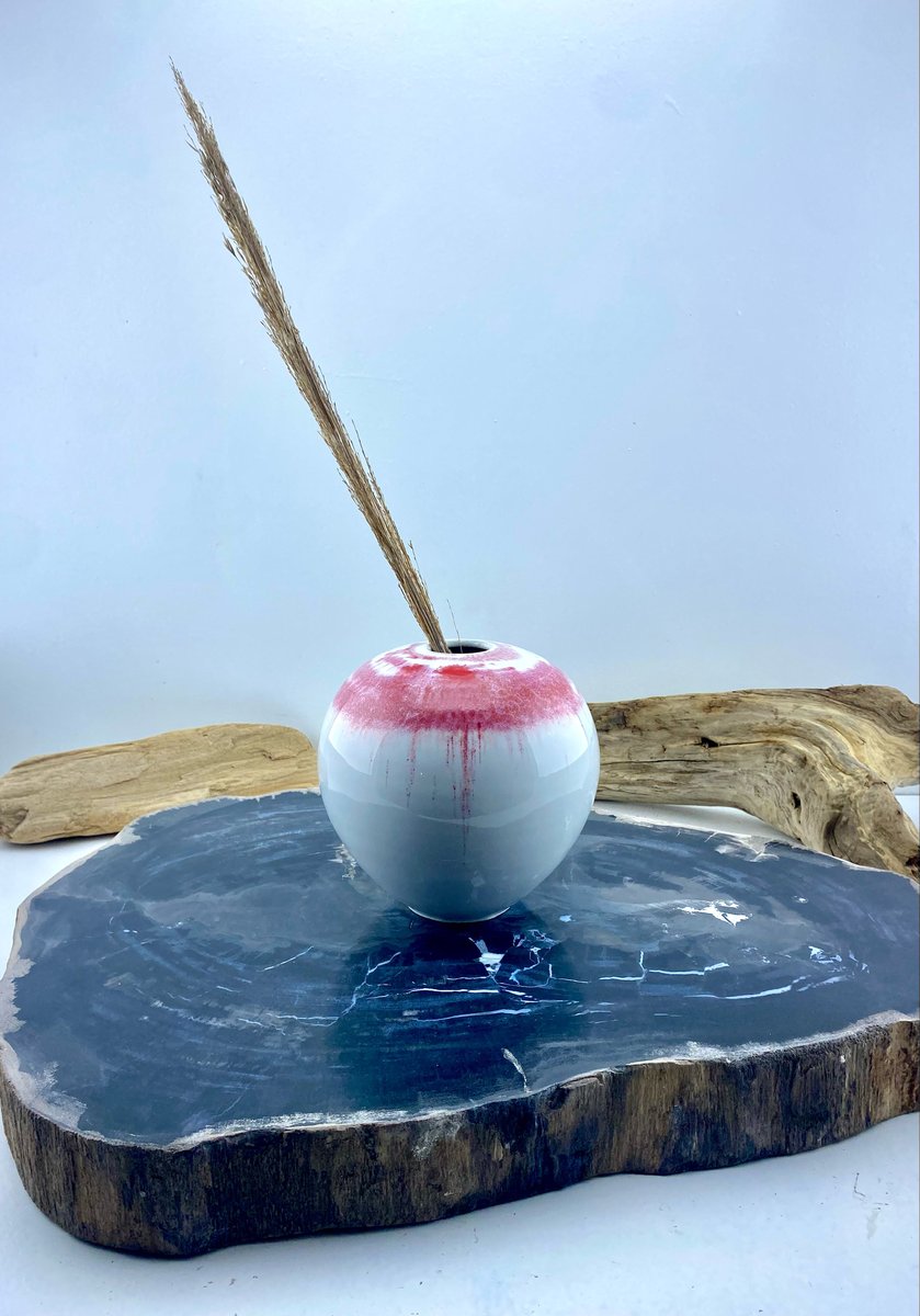 Red Dripping Vase | Space X Pottery Ceramic Studio