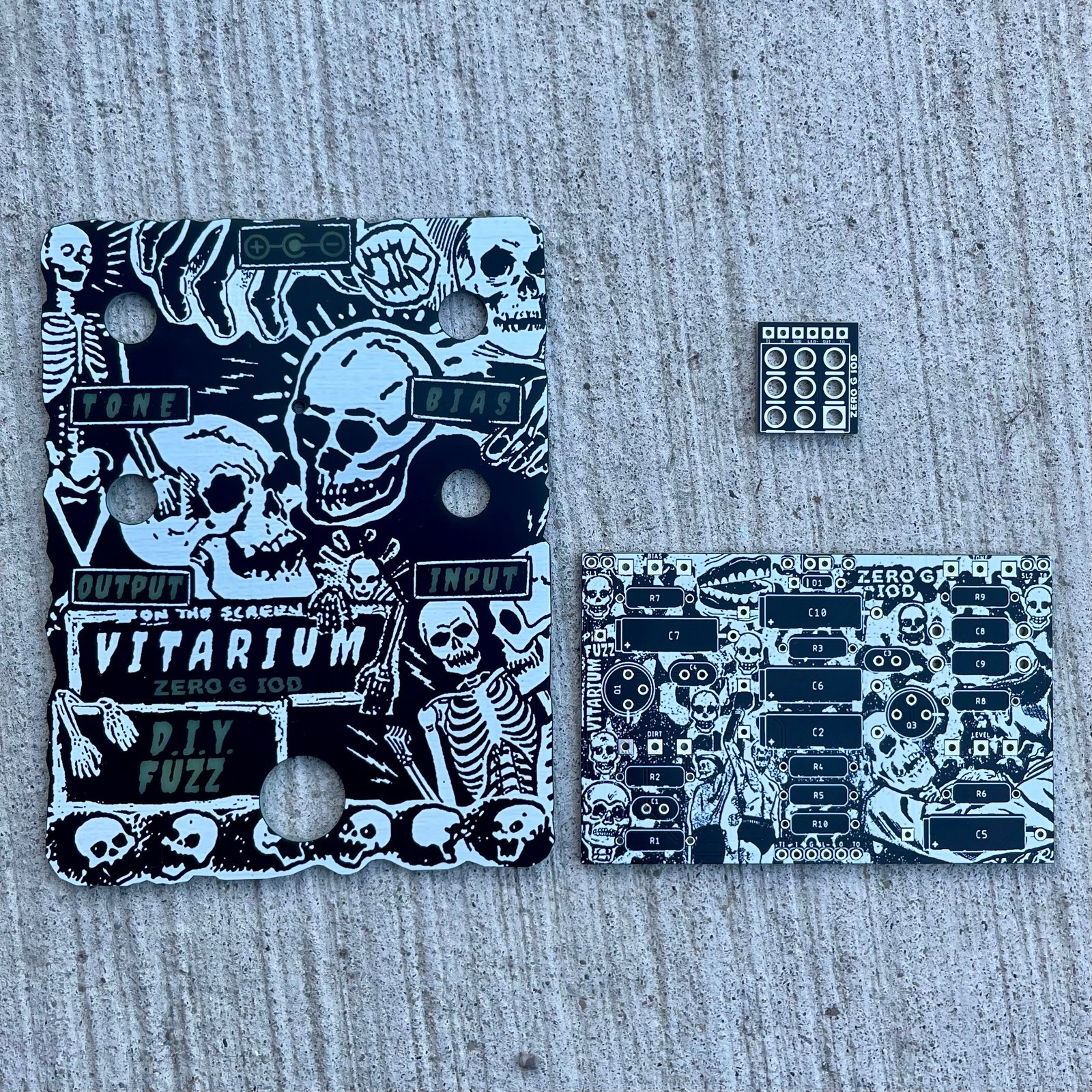 Vitarium Fuzz PCB and Faceplate | Zero G IOD
