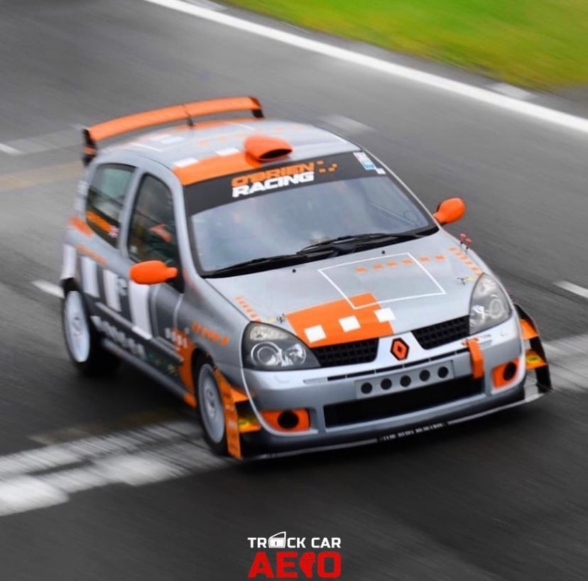 RENAULT CLIO Mk2 CHASIS MOUNTED SPLITTER - Design 2 - Integrated Canard ...