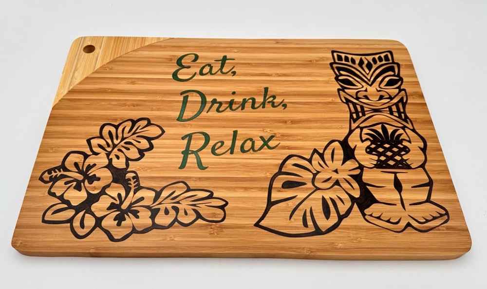 Eat, Drink, Relax Board | The Hidden Tiki Studio