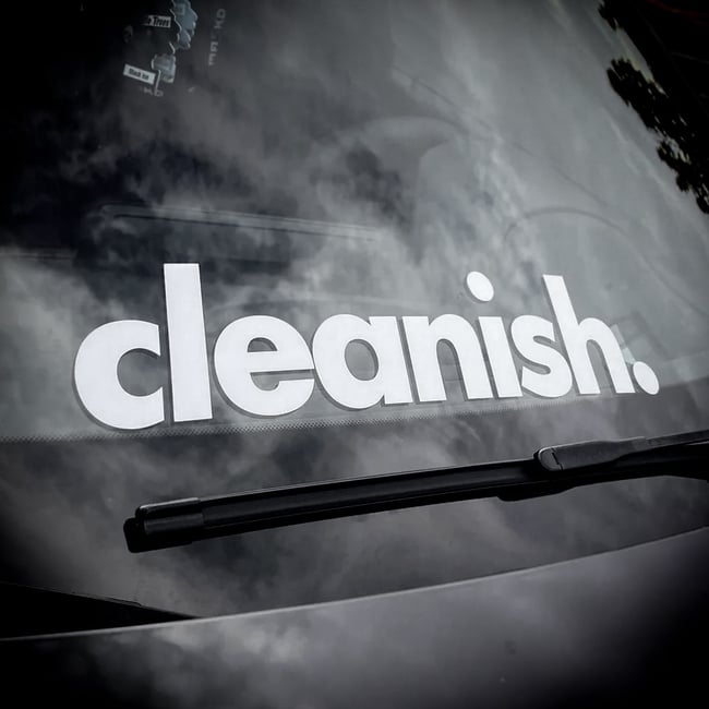 Cleanish Cursive Banner | CLEANISH®