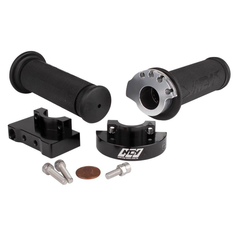 Throttle Grip NCY Bearing Type Black | Reckless Customs