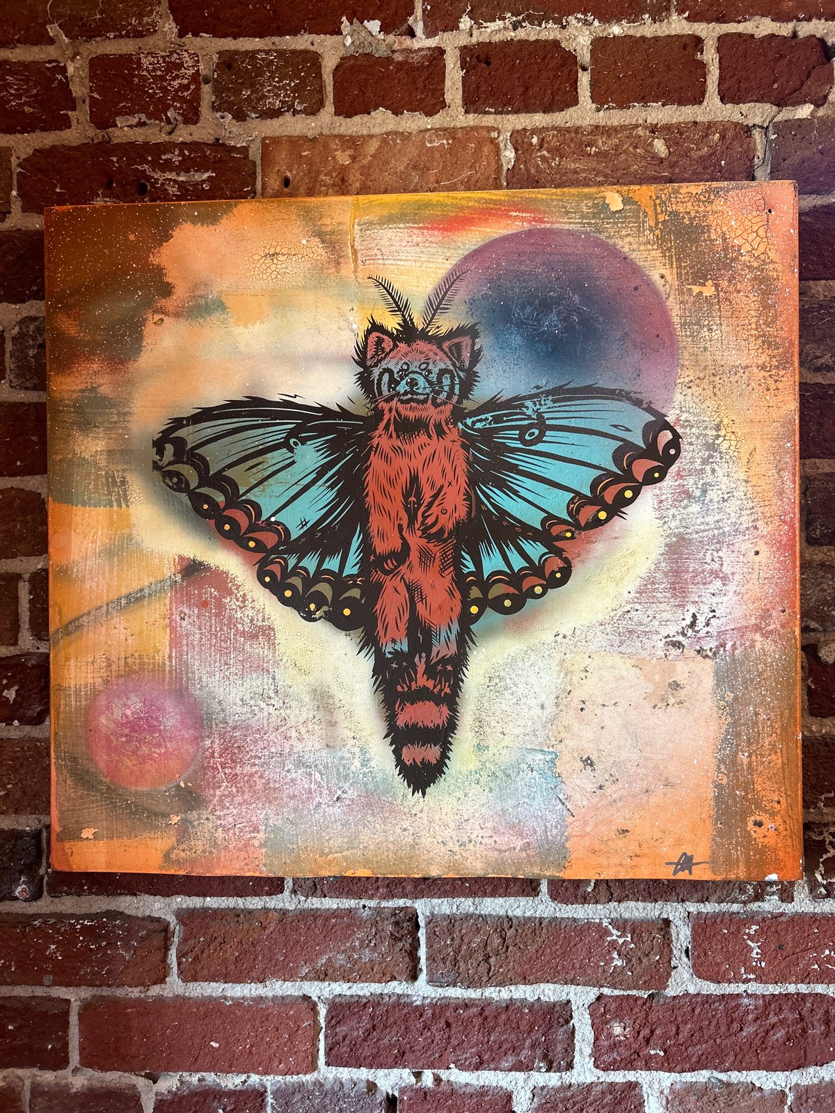 Goodbye Blood Moon on Reclaimed Metal / Andy Herod