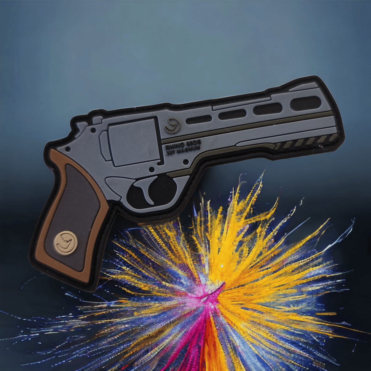 Silver Rhino Patch | Gun Slaps