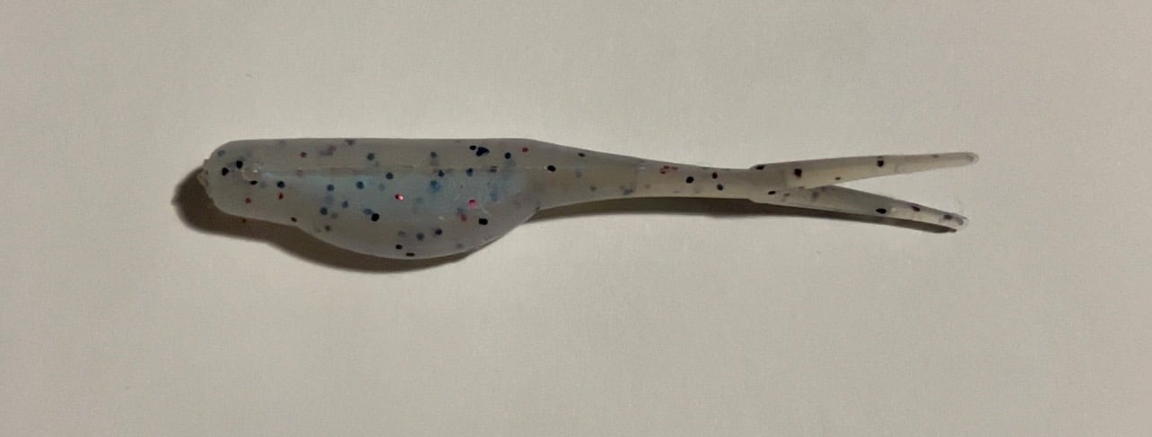 3" Chubby Minnow Split tail - Monkey Milk | Redgrass Tackle