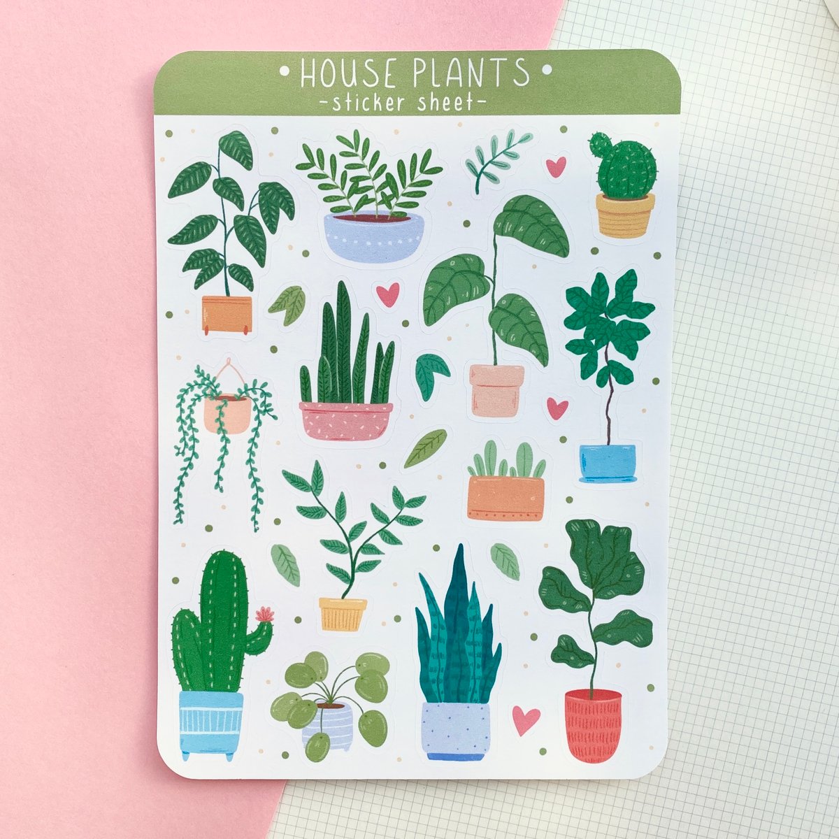 House Plants Sticker Sheet | brookeillust