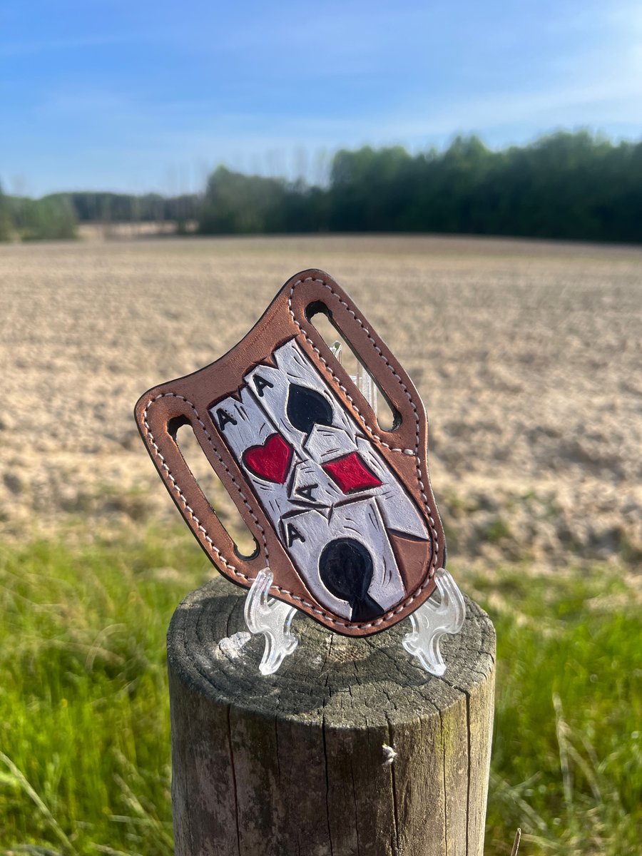 Ace Cards Knife Sheath | El Zacatecas Western Wear