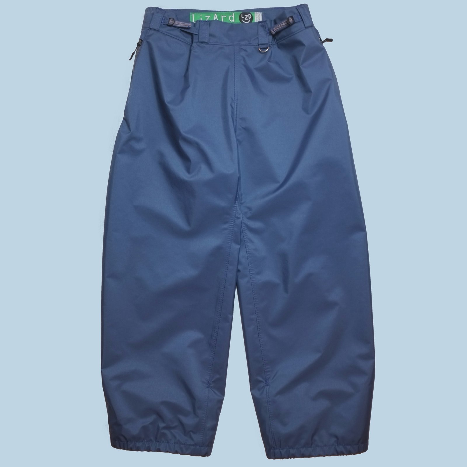 DENIM BLUE EXTRA-BAGGY TECH LIZARD PANTS | Lizard Stuff