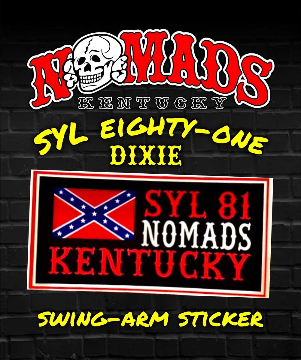 SYL81 Dixie Sticker | HAMC Kentucky Nomads