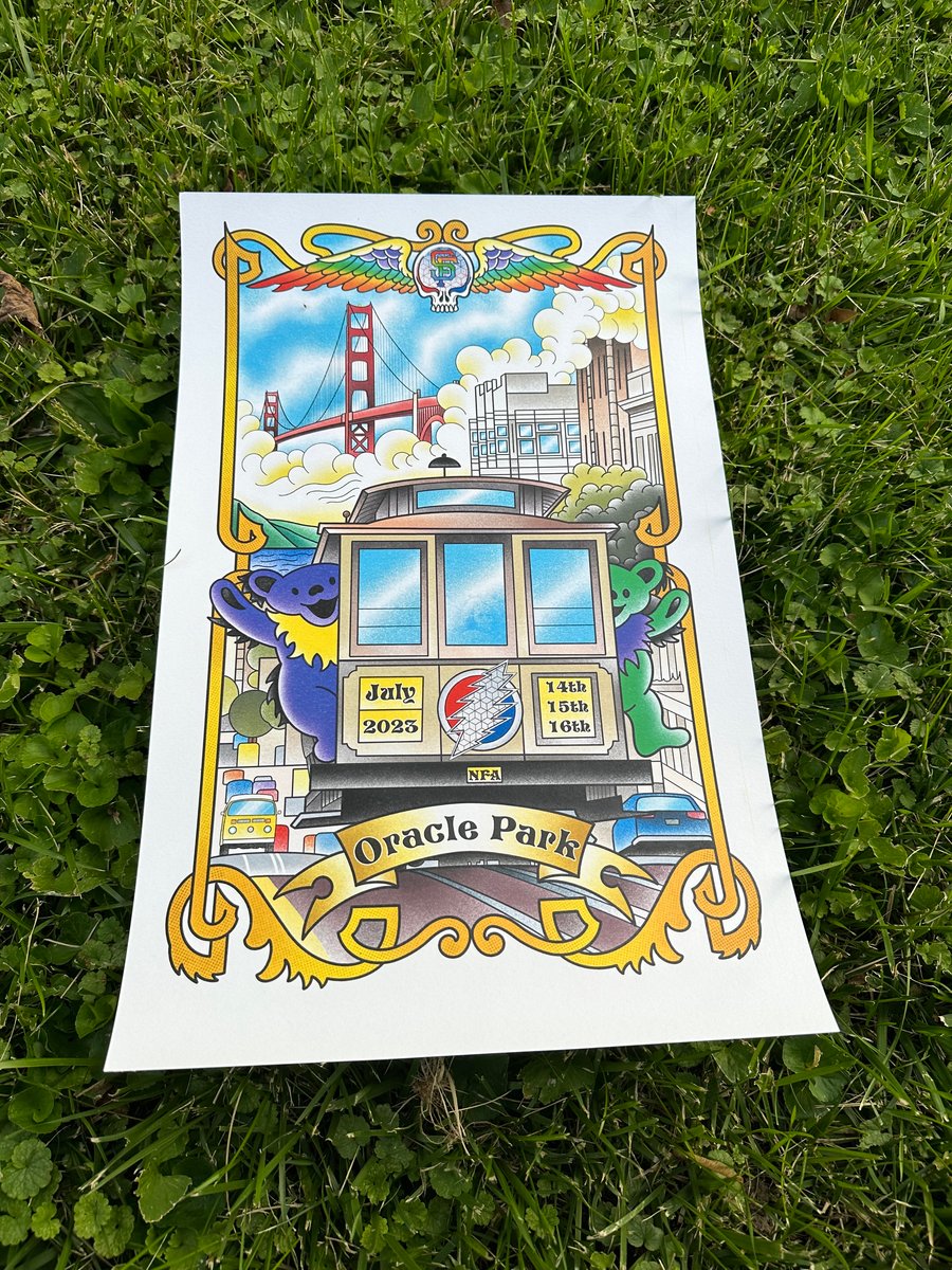 Oracle Park Poster | Dustin Leach Tattoos