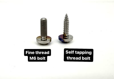Titanium license plate bolts. | Chasing JS