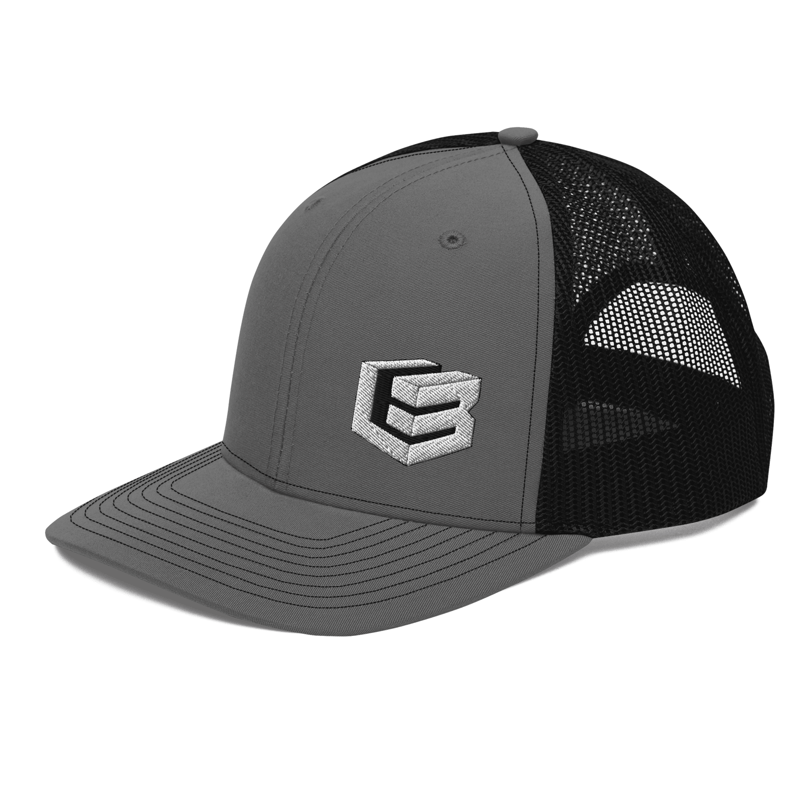 Liquid Brains Block Logo Mesh Snap Back | Liquid Brains Streetwear