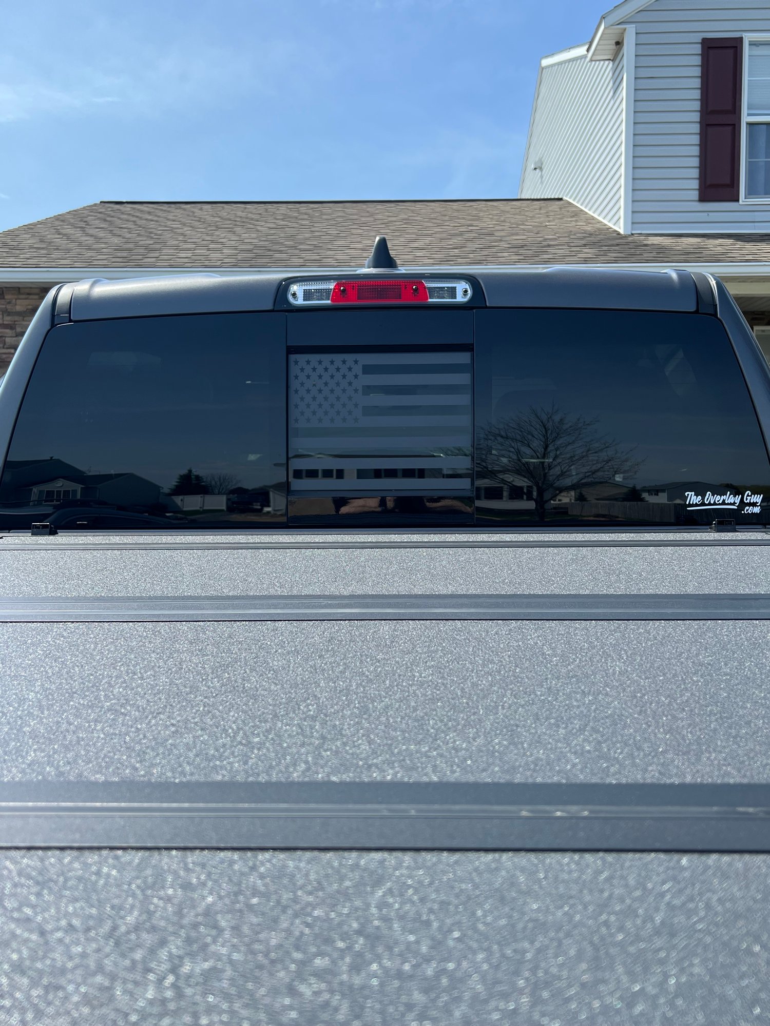 American Flag Sliding Window | The Overlay Guy
