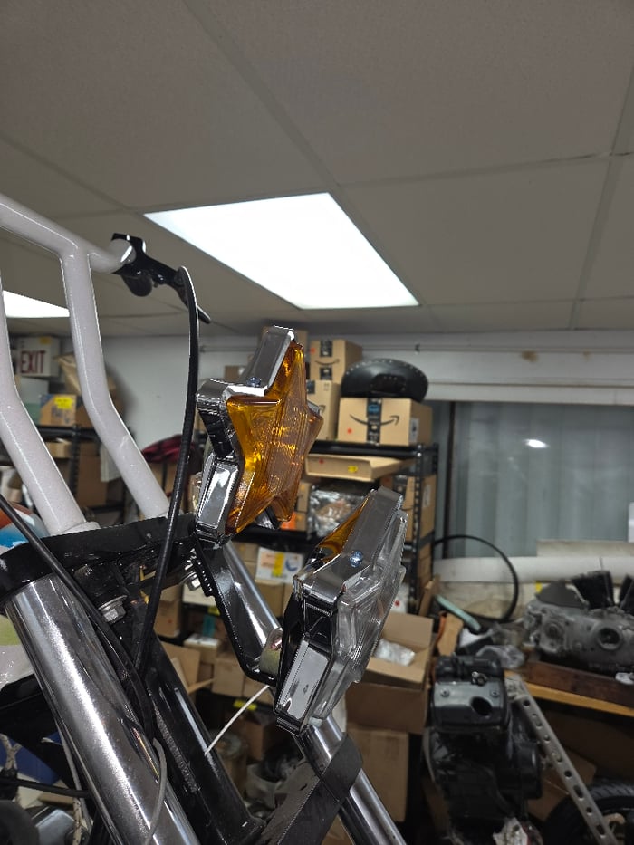 Custom Chopper Headlight | Vintage Style + 12V Fit | Gattis Garage ...