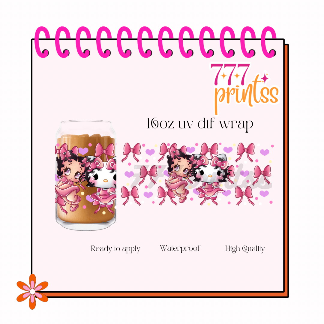Betty x HK UV DTF Cup wrap | 777printss