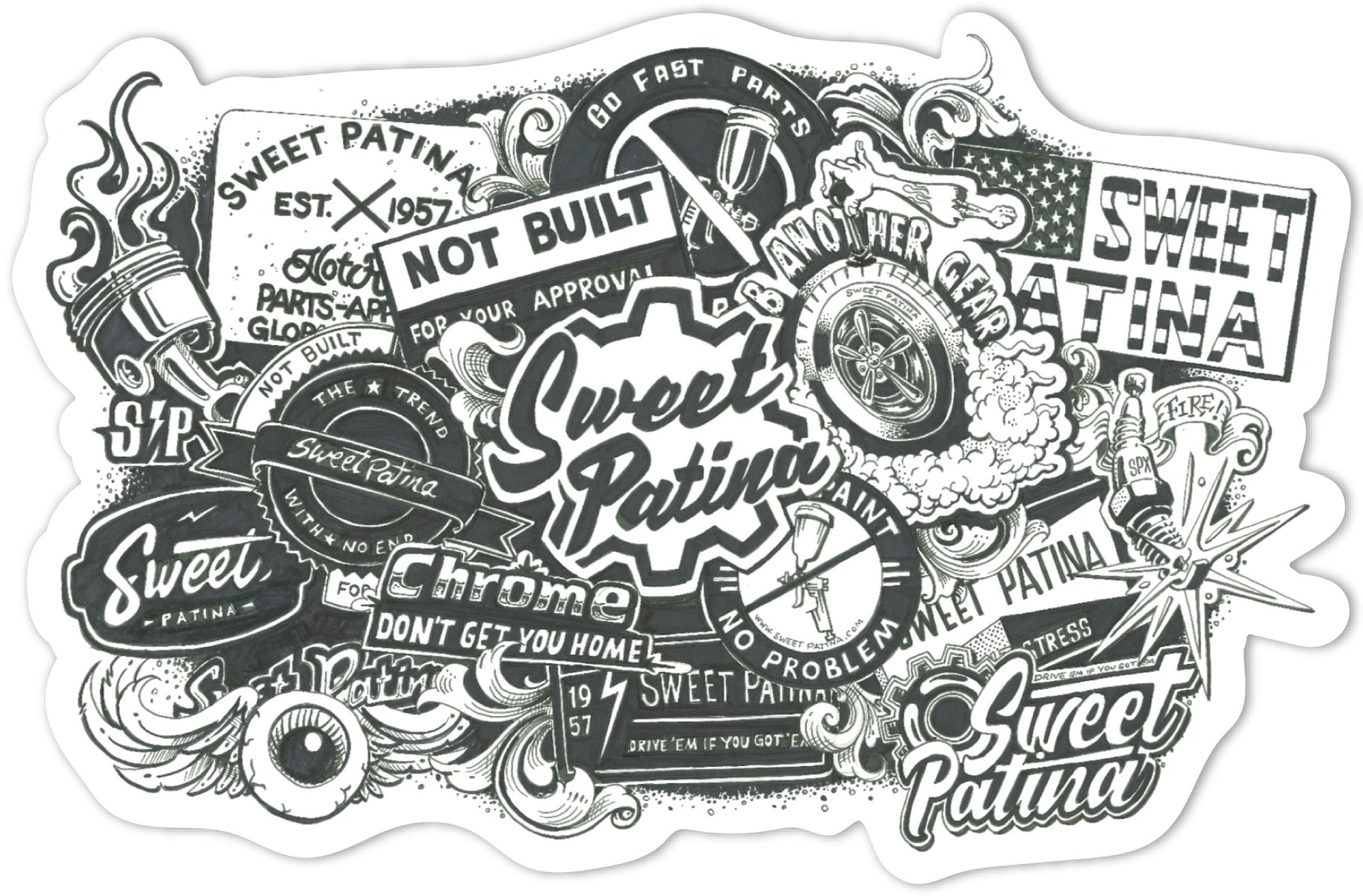 Sharpie Collage Sticker | Sweet Patina