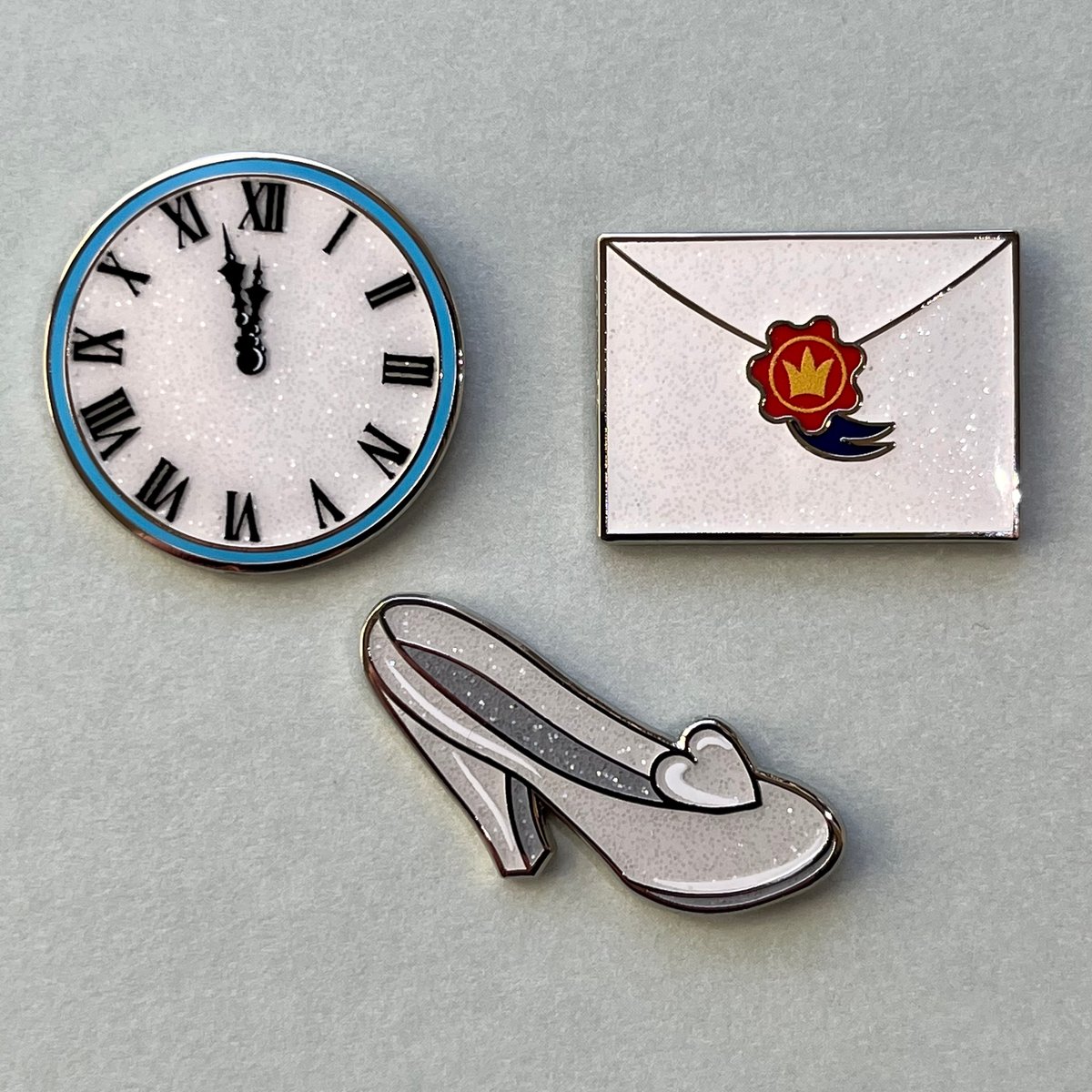 Cinderella Icon Collection (3 Pin Set) | Archimedes Pin Design