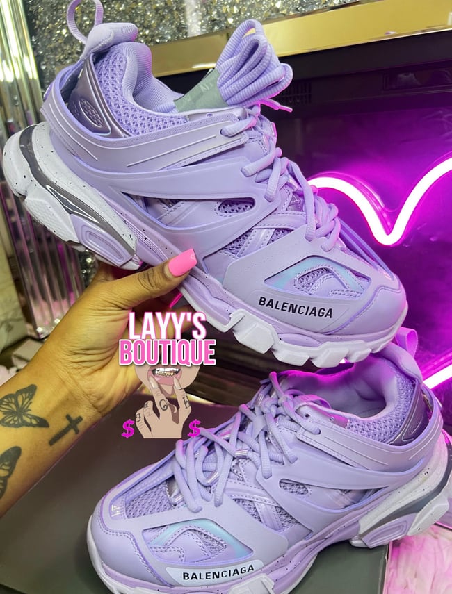 Purple Balenciaga Tracks | Layys Closet