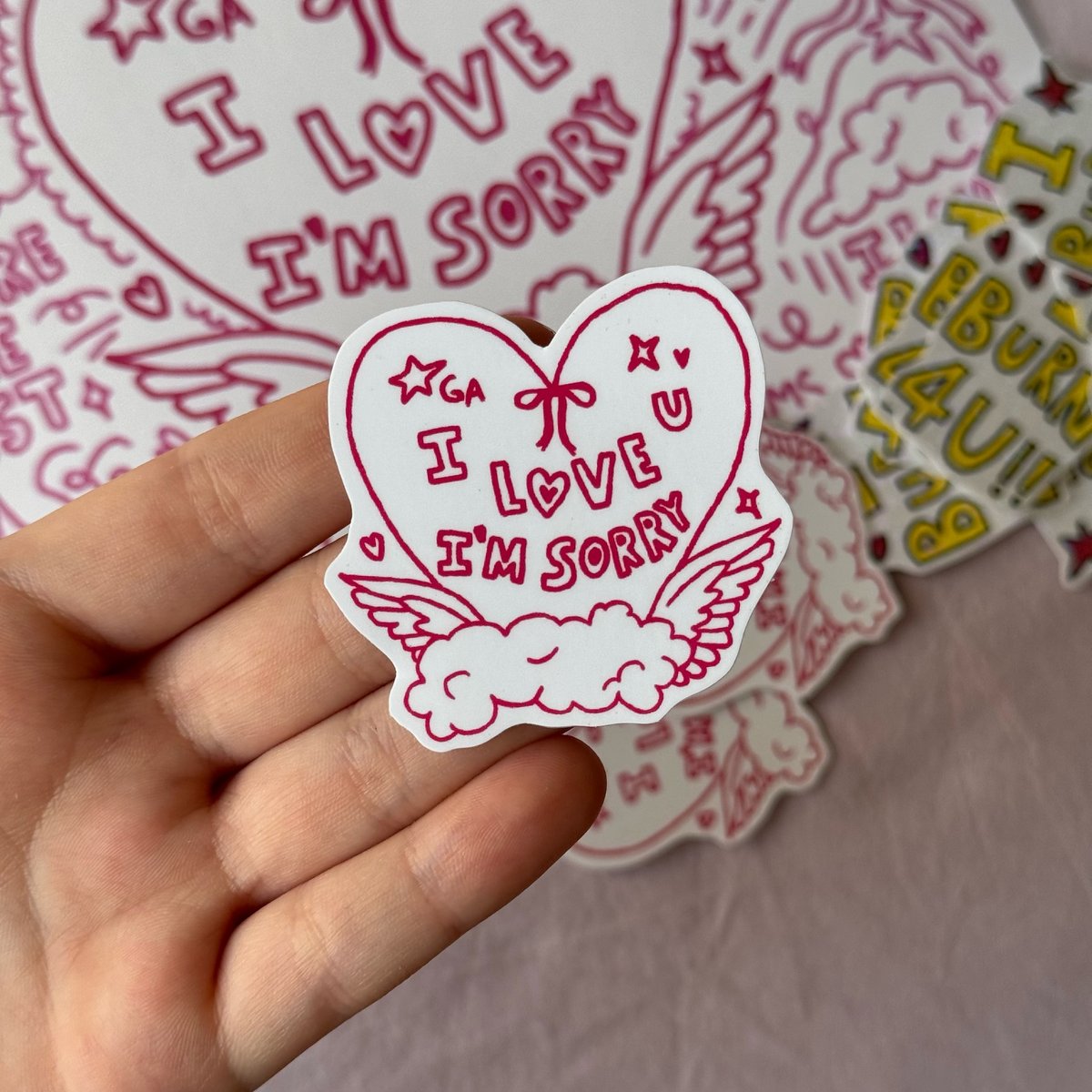 ily im sorry sticker | cati’s shop