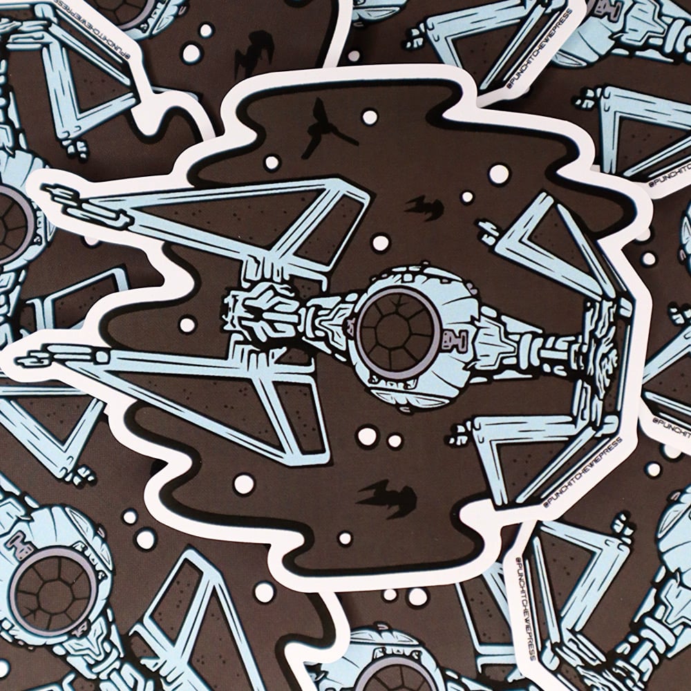 TIE Interceptor Sticker | Punch It Chewie Press