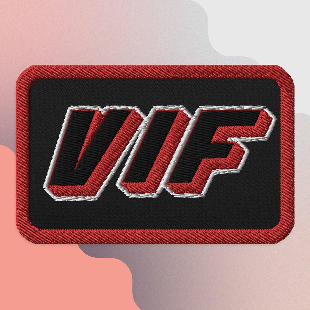 VIF Logo Embroidered Patch | VIF Merch