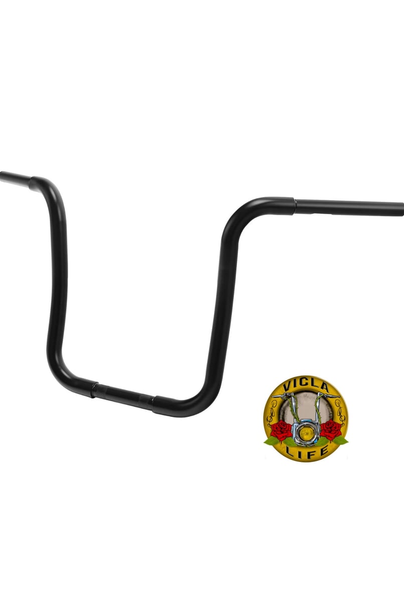 Black ape hanger handlebars | viclalife