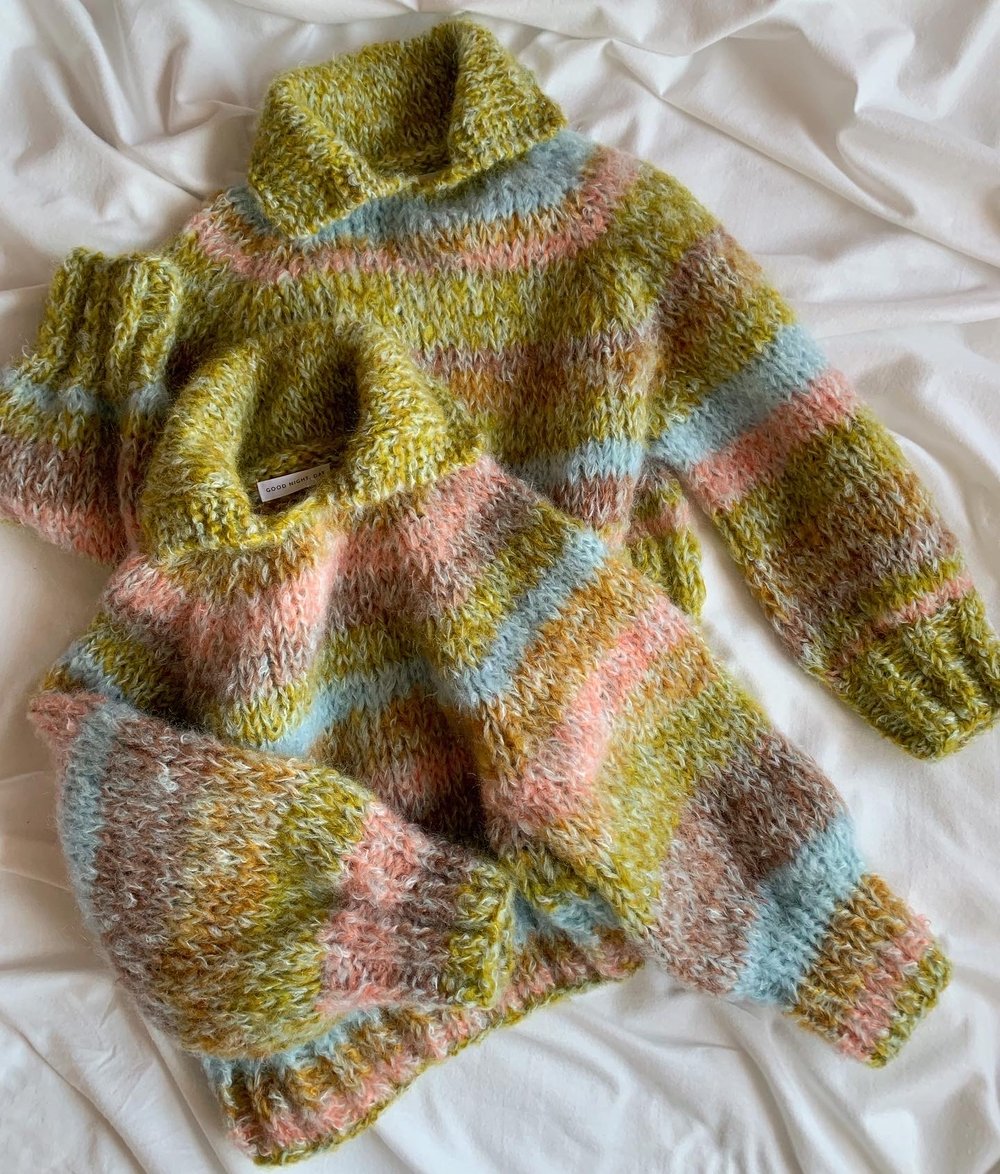 Lynden Mohair Sweater Limited one of a kind marled colorways | good ...