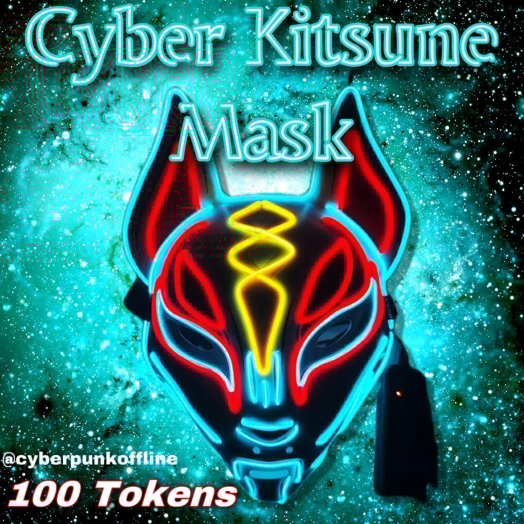 Cyber Kitsune - Rare (30 Available) | cyberpunkoffline