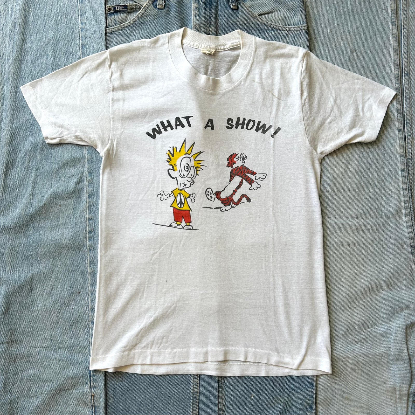 1980s What A Show Calvin & Hobbes Sz M | ChinaCatClothing