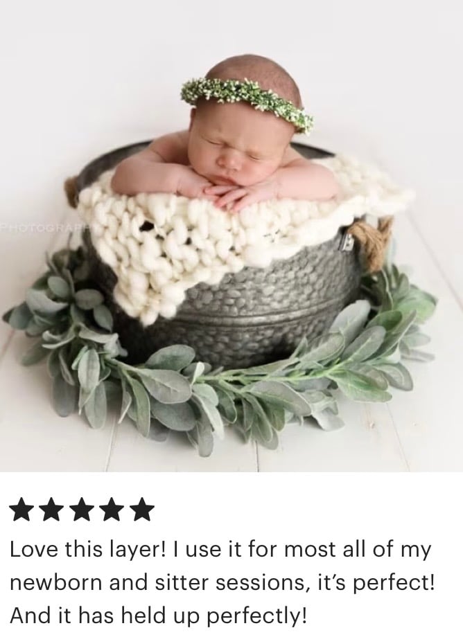 Natural Undyed Ivory Merino Wool Layering Blankets | Nestling Props