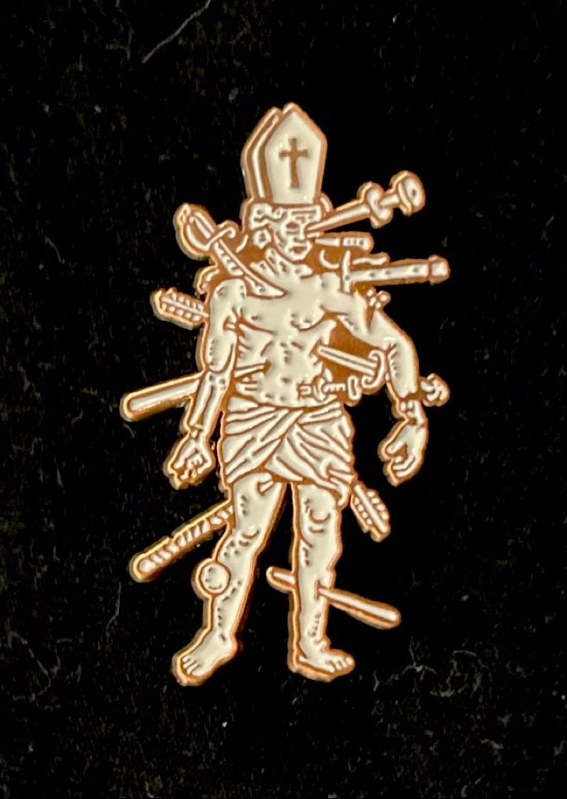 Indecision - pope enamel pin | Bitter Melody Records