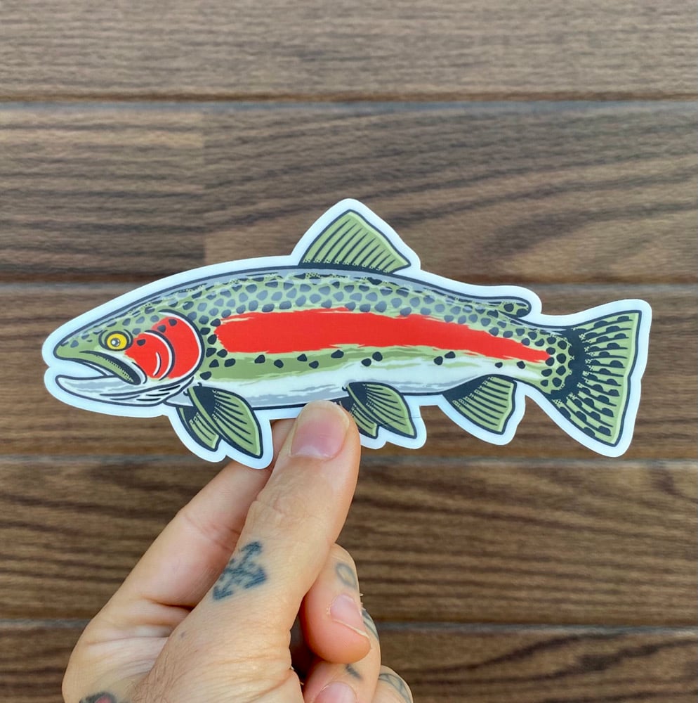 Standard Issue Rainbow Trout Sticker | DrewLR