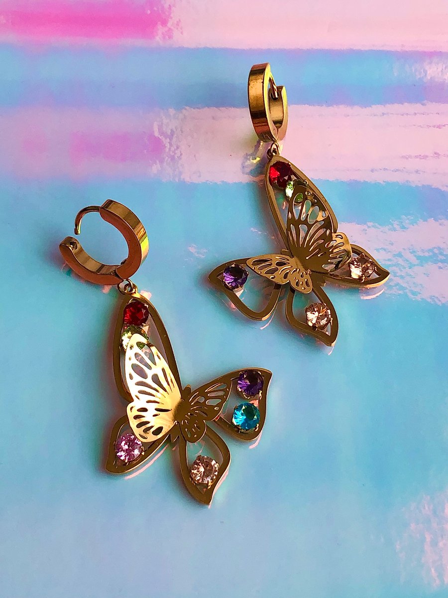 BUTTERFLY GEM EARRINGS | HUTCH MELBOURNE