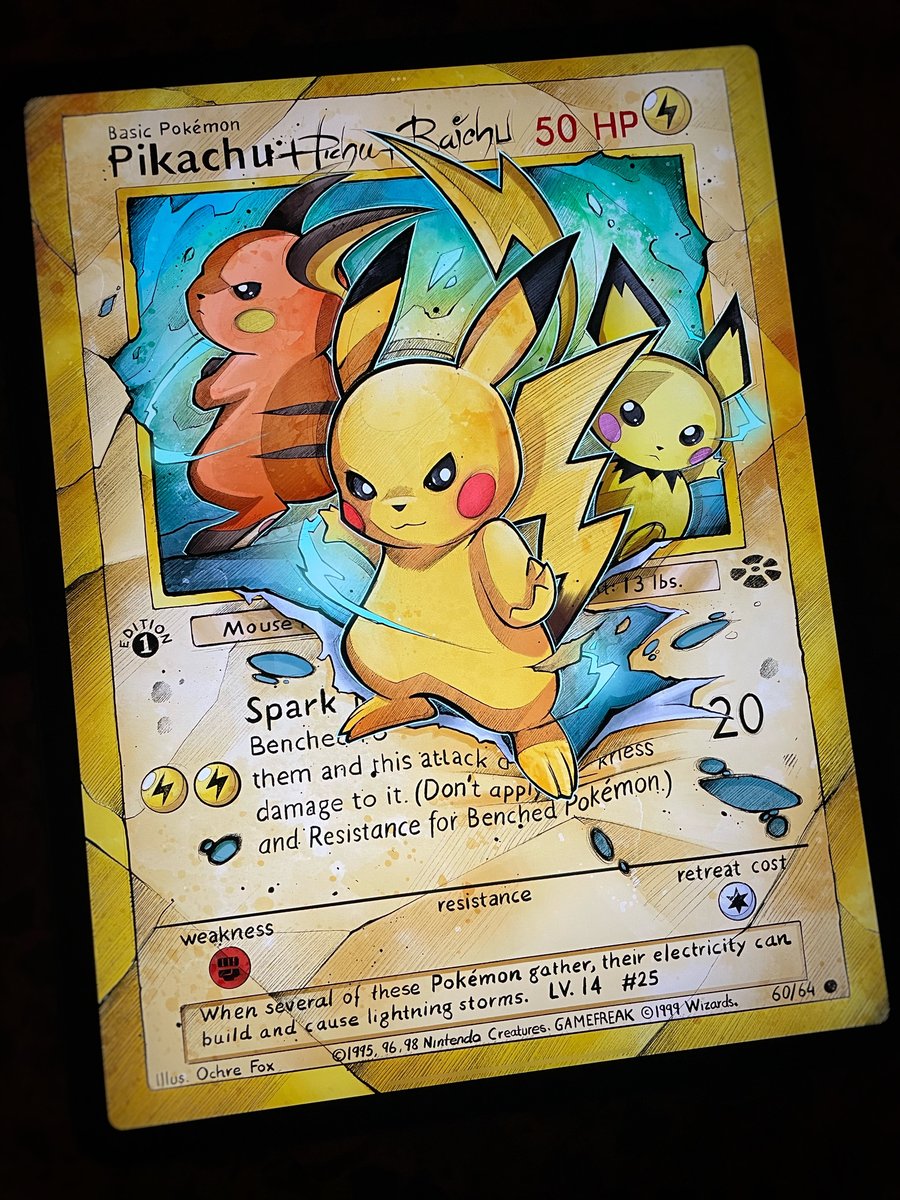 Pikachu TCG (Shiny Spiked Ear) | Ochre Fox