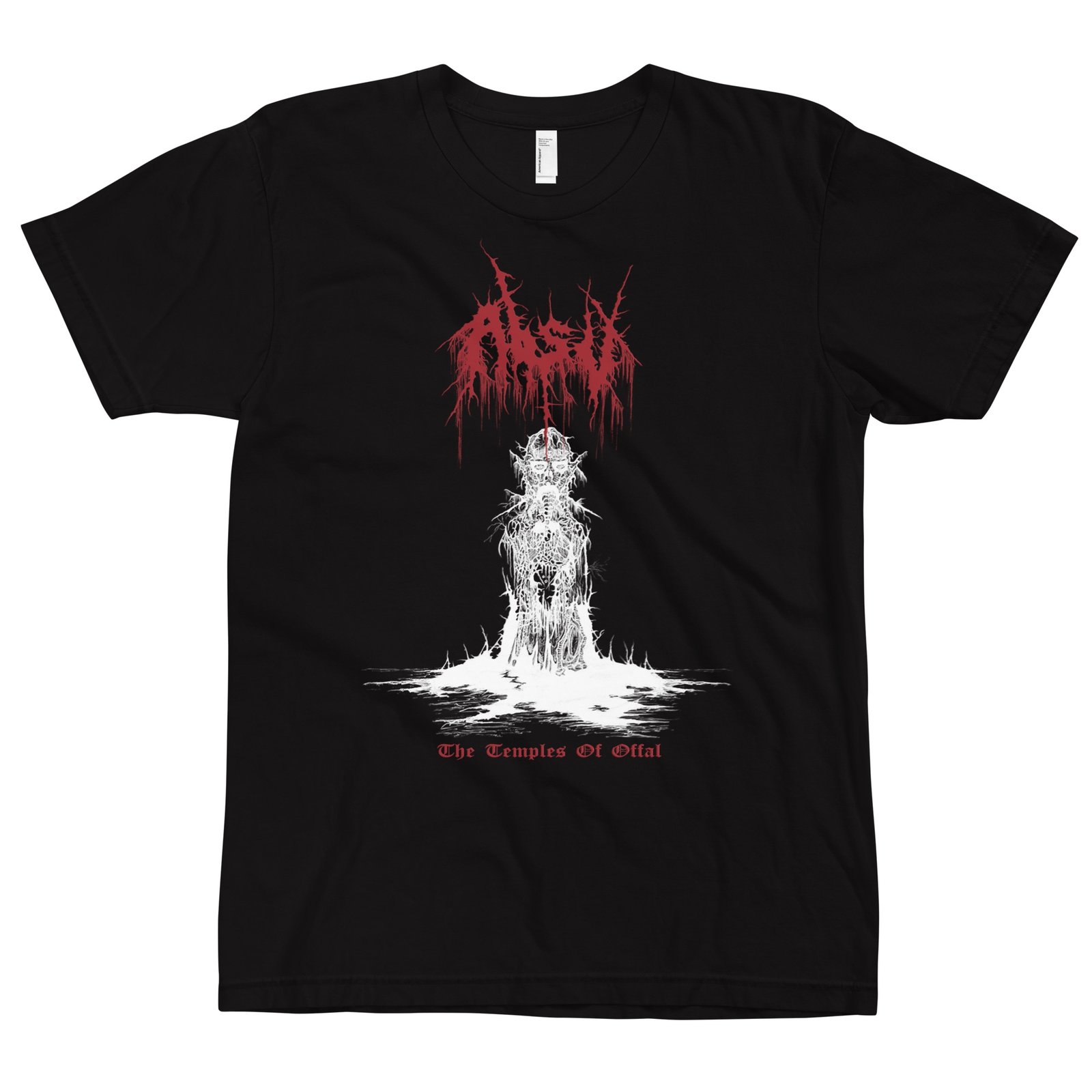 ABSU - THE TEMPLES OF OFFAL III (RED & WHITE PRINT) | Black Montanas